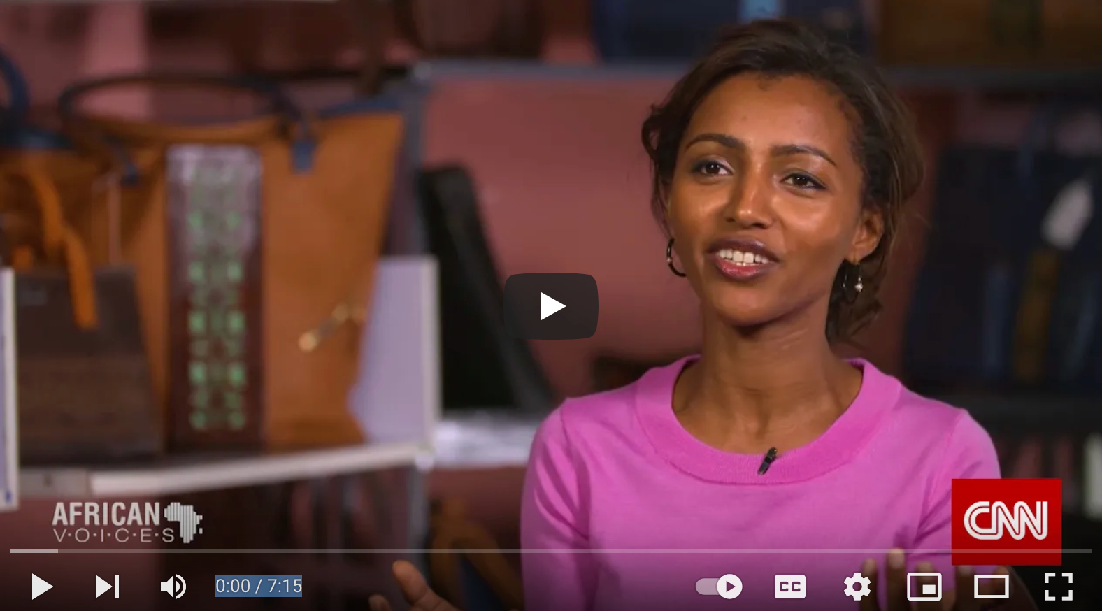 Abai Schulze, the Founder of ZAAF on CNN African Voices | Abai Schulze, Ethiopian leather bags ...